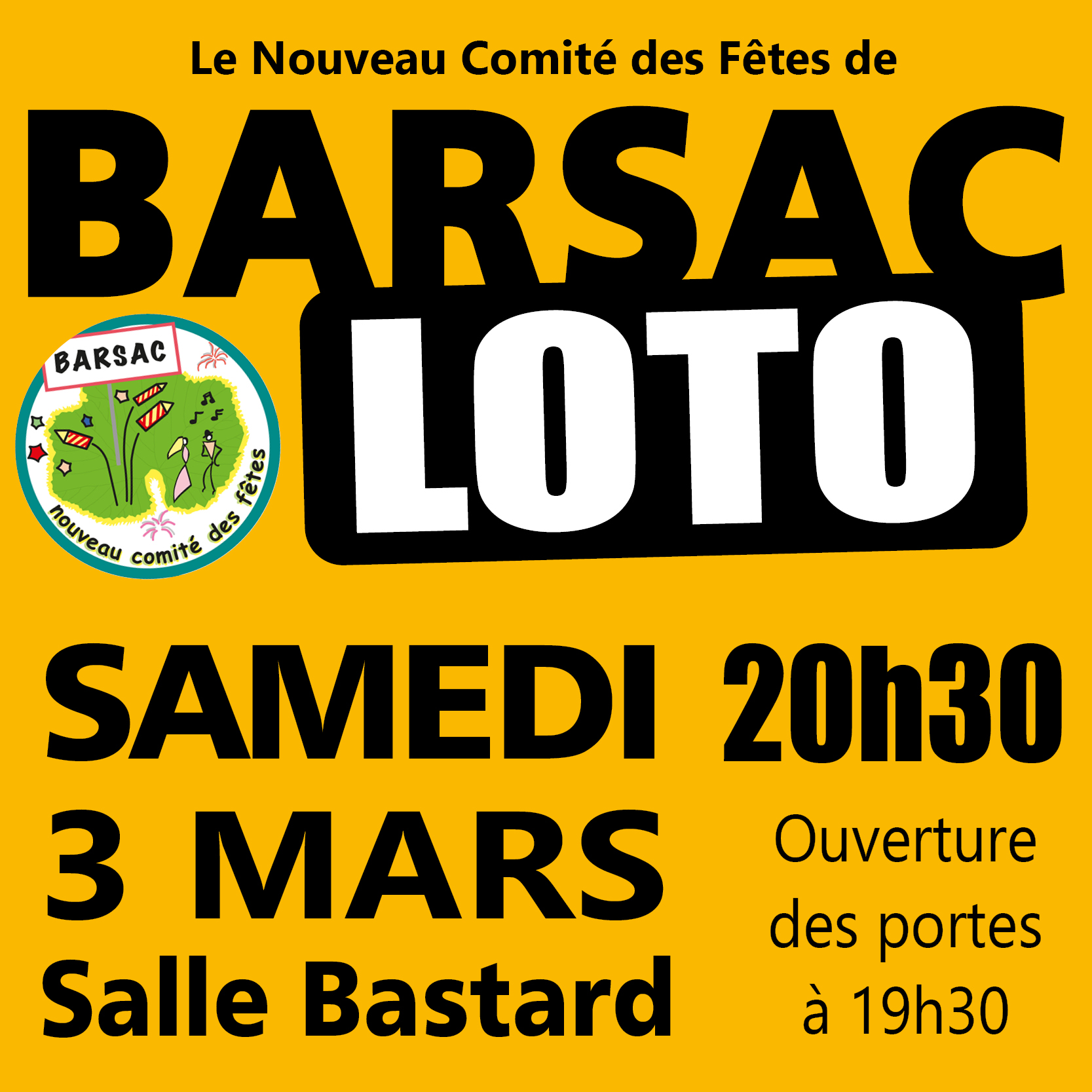 Loto du Comité des Fêtes - Mairie de Barsac Loto du Comité des Fêtes - Mairie de Barsac